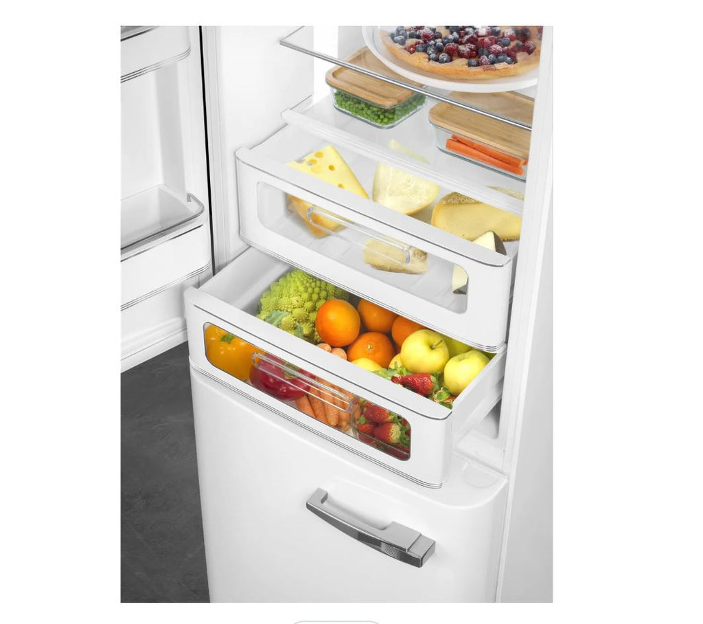 Smeg 50's Style FAB32LWH6UK 197cm 60/40 Frost Free Fridge Freezer - Wh